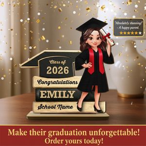 Congratulations Class Of 2026 2027 Senior 2D Flat - Personalized 2-Lay ...